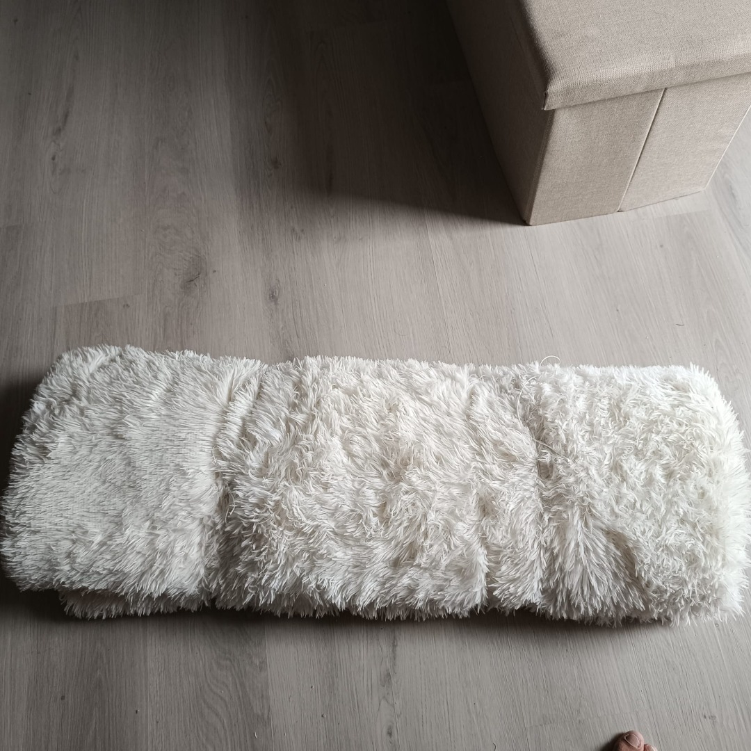 Easy To Match Classy Looking Cream White Floor Mat, Furniture & Home ...