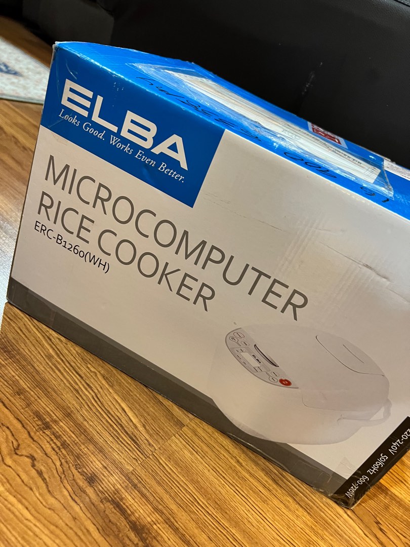 Elba Microcomputer Rice Cooker ERC-B1260(WH) (Periuk nasi elektrik), TV ...