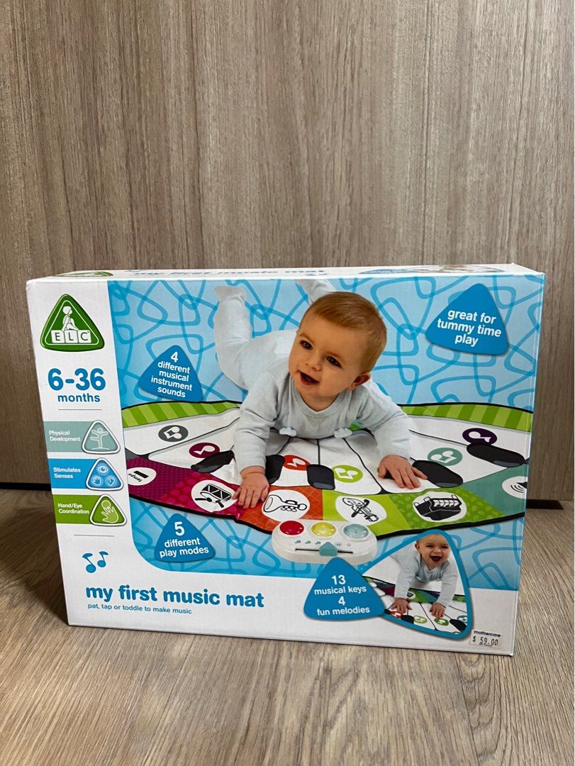 ELC My First Music Mat Piano tummy time, Babies & Kids, Infant Playtime ...