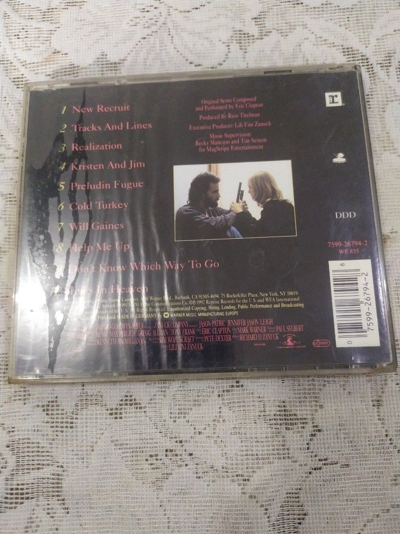 Eric Clapton - Rush (Soundtrack) (CD), Hobbies & Toys, Music & Media ...