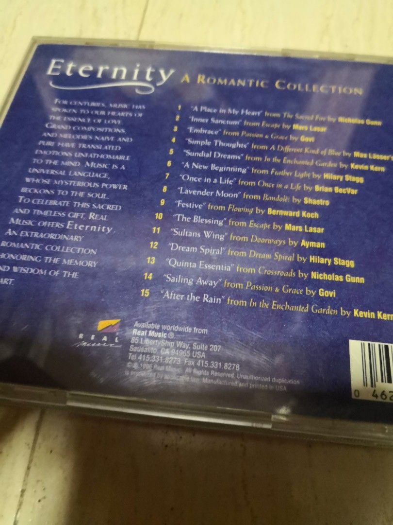 Eternity A Romantic Collection CD real music, Hobbies & Toys, Music ...