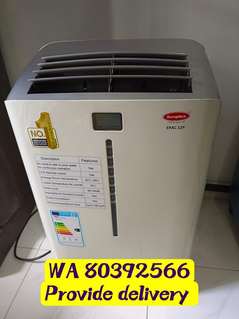 Europace Portable Aircon 12000btu, TV & Home Appliances, Air ...