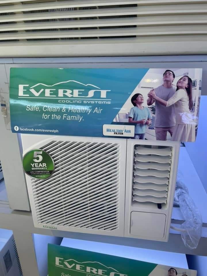 EVEREST WINDOW TYPE AIRCON NON INVERTER AND INVERTER WINDOW TYPE, TV ...