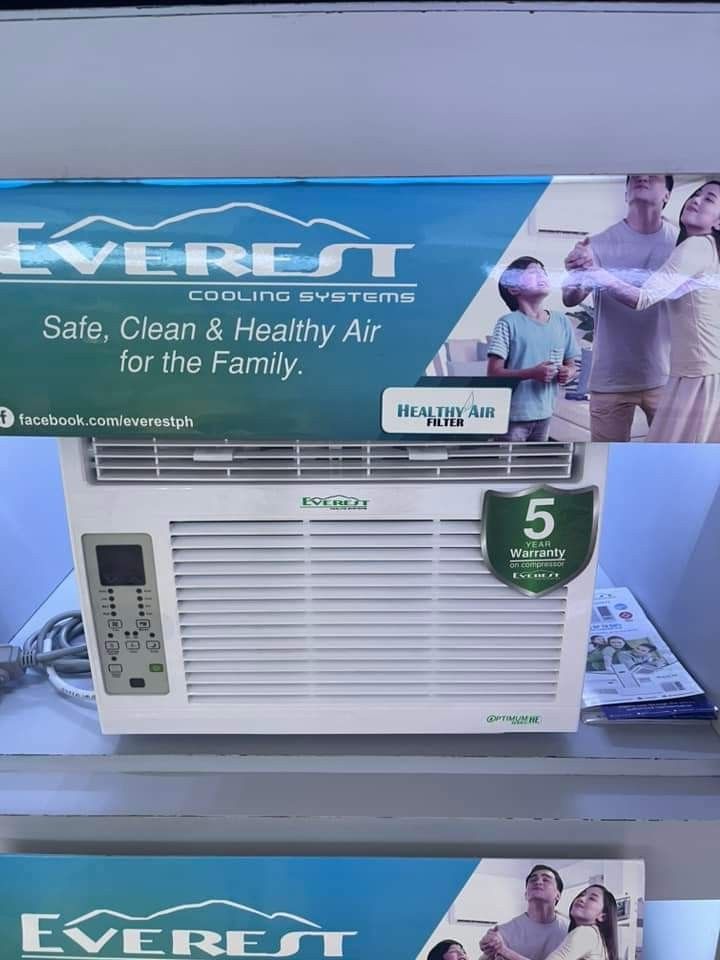 EVEREST WINDOW TYPE AIRCON NON INVERTER AND INVERTER WINDOW TYPE, TV ...