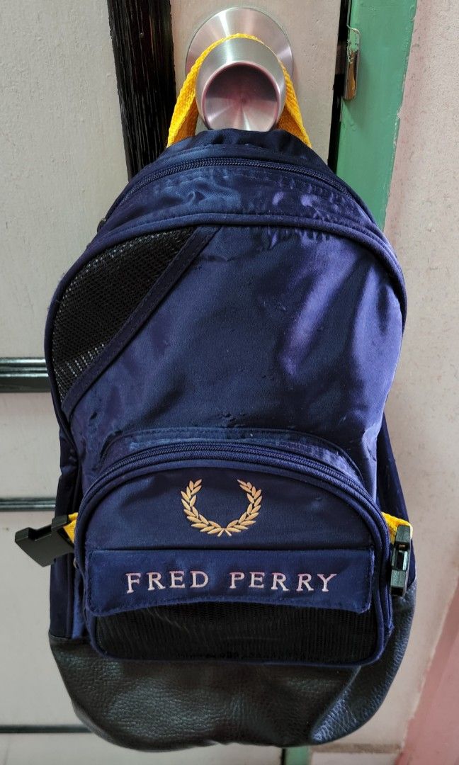 Fred Perry Backpack, Men's Fashion, Bags, Backpacks on Carousell