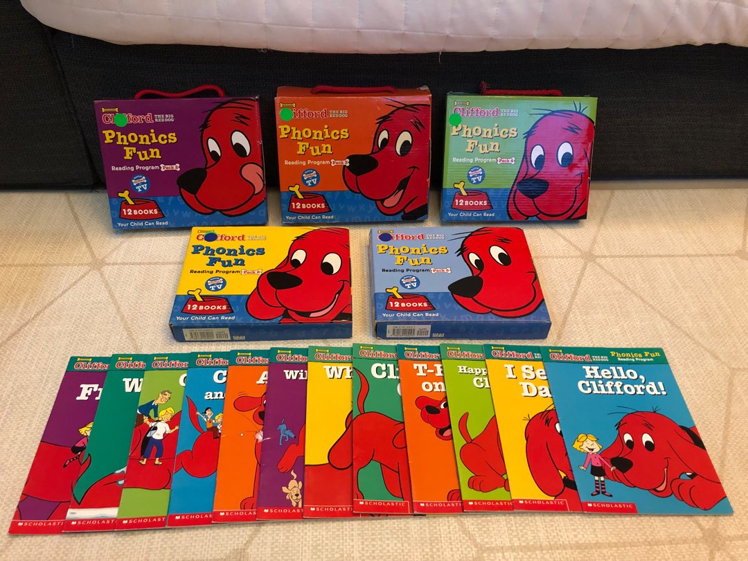 Bundle of 72 books- Complete Scholastic Clifford Phonics Reading ...
