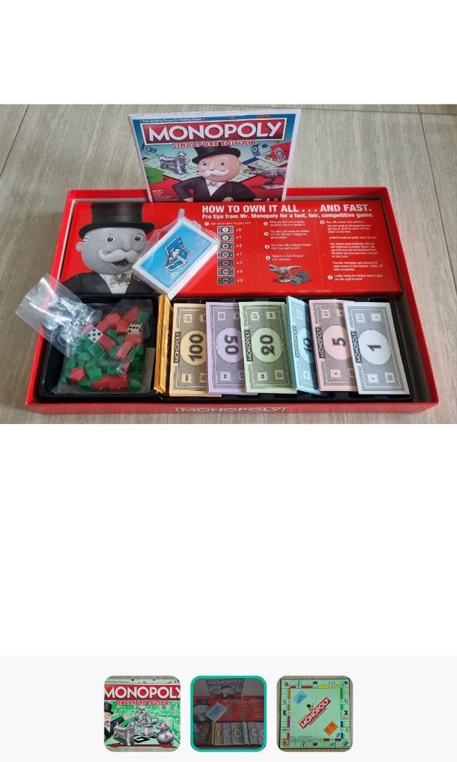 Full Set Monopoly Singapore Edition, Hobbies & Toys, Toys & Games on ...