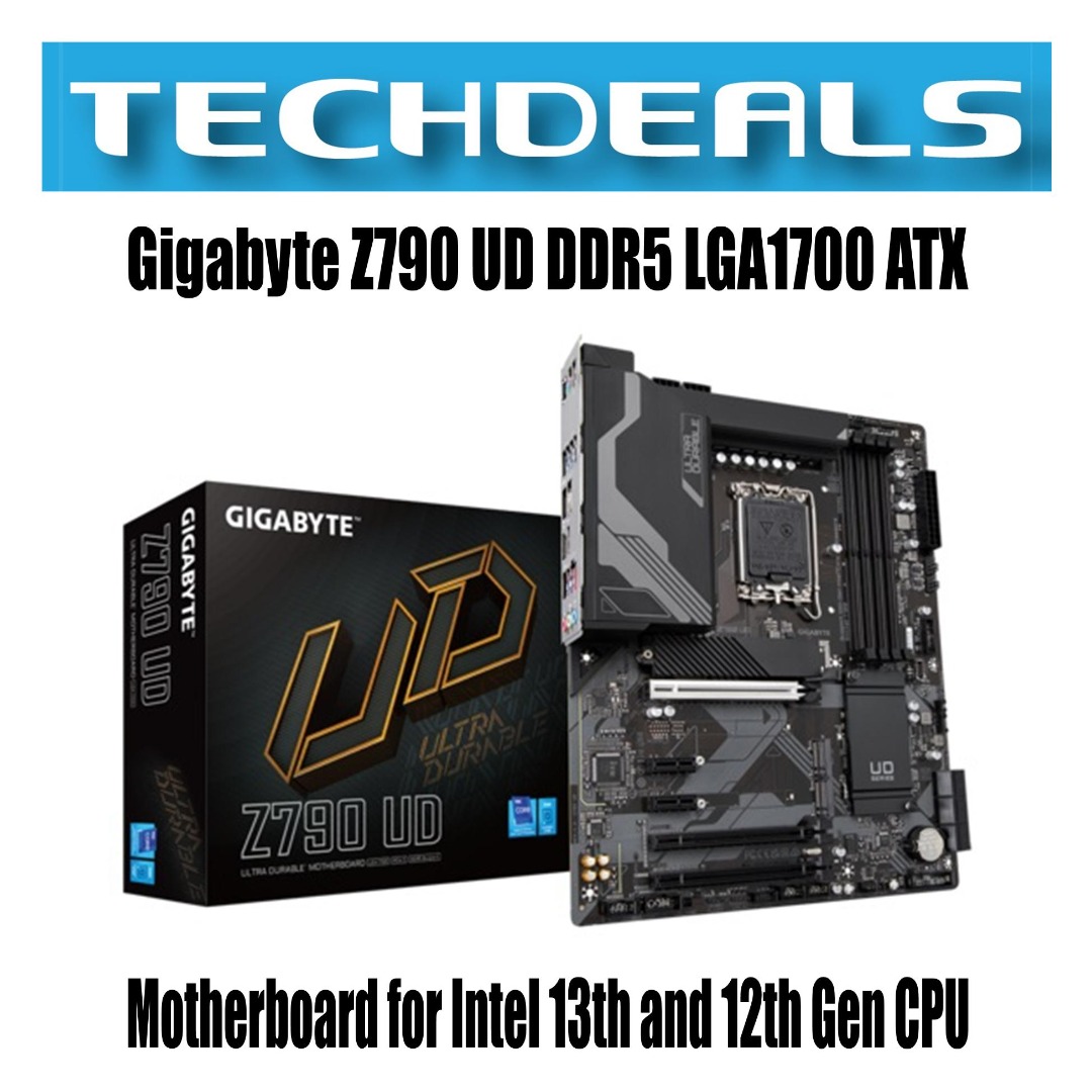 Gigabyte Z790 UD DDR5 LGA1700 ATX Motherboard for Intel 13th and 12th ...