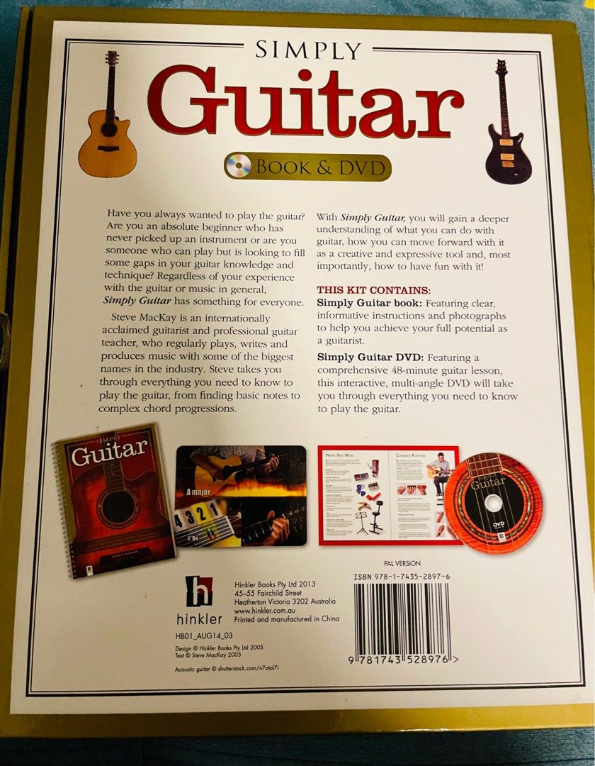 Guitar Lesson Book and DVD, Hobbies & Toys, Music & Media, CDs & DVDs ...