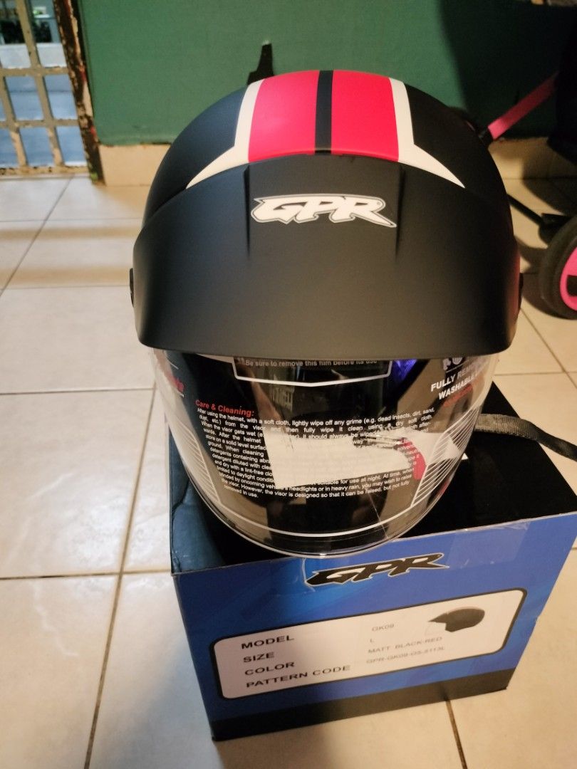 Helmet GPR size L, Motorcycles, Motorcycle Accessories on Carousell