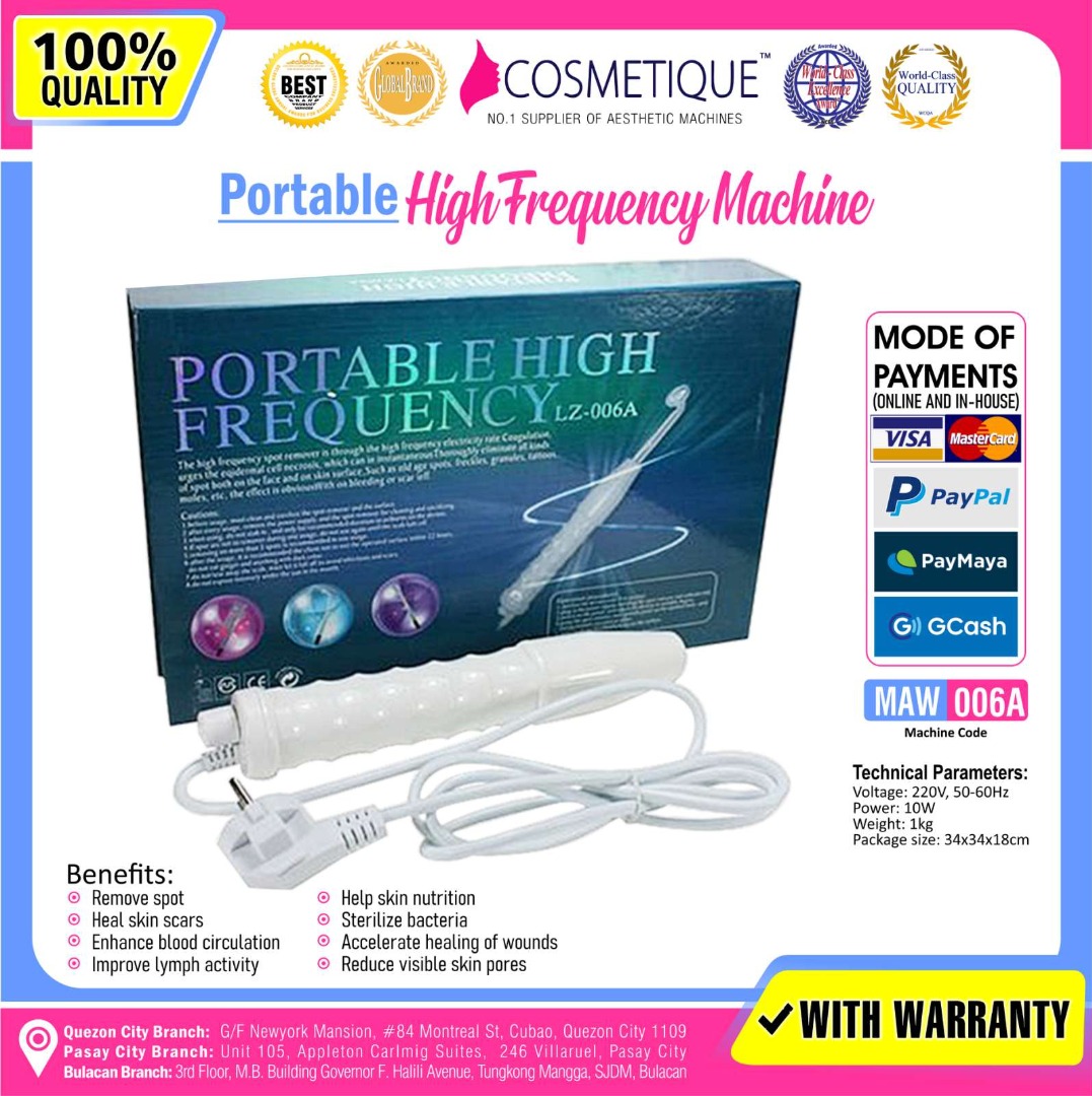 High Frequency Facial Machine, Beauty & Personal Care, Face, Face Care ...