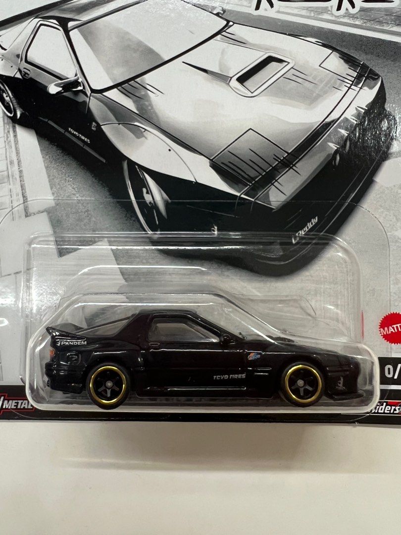 Hotwheels Ronin Run Mazda RX7 FC Pandem Chase (Black), Hobbies & Toys ...
