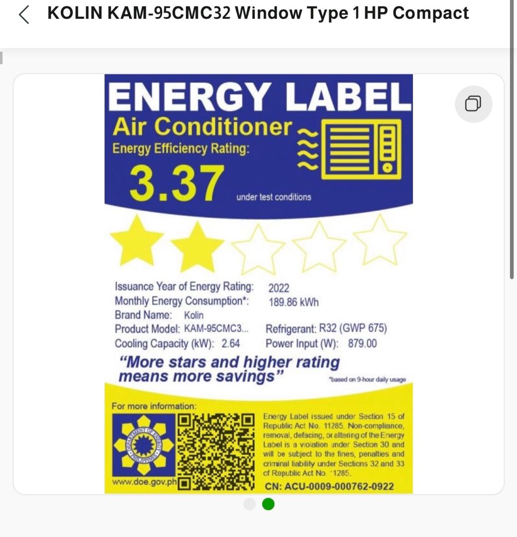 HP 1Hp Inverter Grade Window type, TV & Home Appliances, Air ...