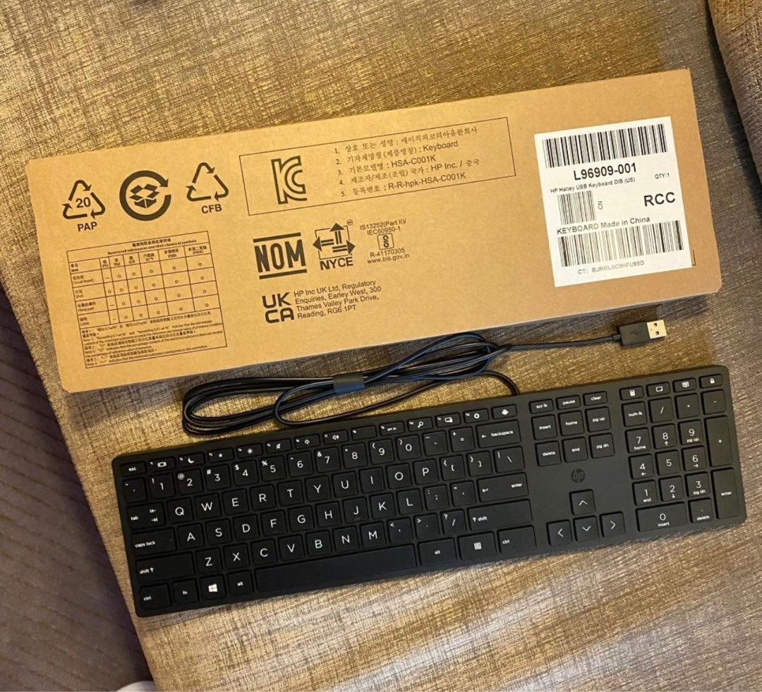HP halley usb keyboard, 電腦＆科技, 桌上電腦 - Carousell