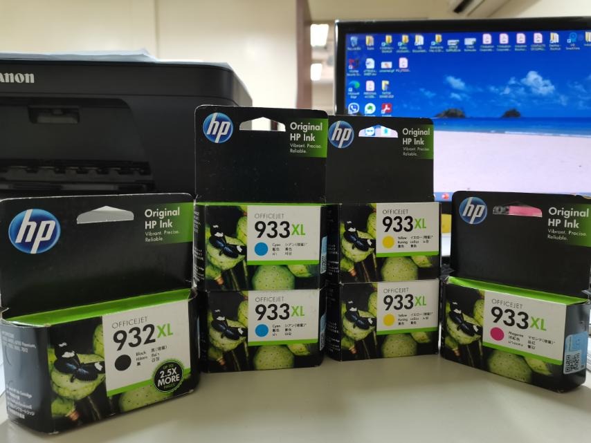 HP Ink 933XL (Take All), Computers & Tech, Printers, Scanners & Copiers ...