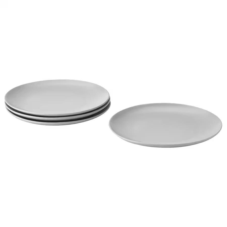 IKEA small(*6) and big(*6+1) plates beige color, Furniture & Home ...