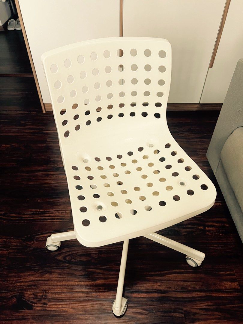 Ikea Study Chair White, Furniture & Home Living, Furniture, Chairs on ...