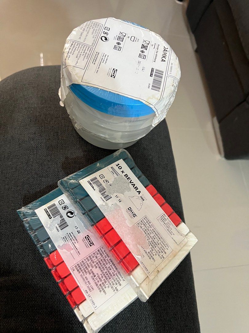 IKEA Tupperware + Glass Jar Food Storage + Ikea Tool Storage + Garbage ...