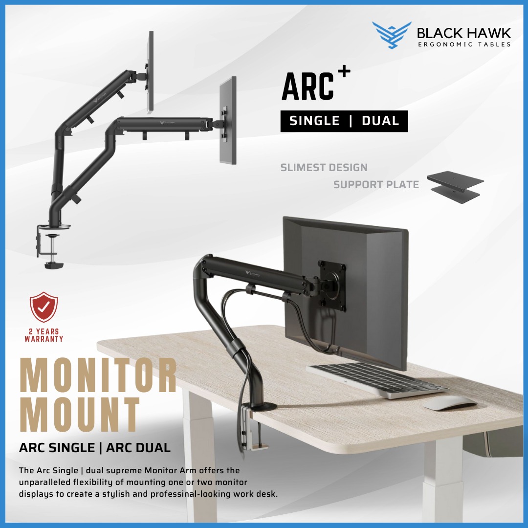 🦅(͢I͢N͢ ͢S͢T͢O͢C͢K͢S͢)͢ Black Hawk Monitor Mount | Monitor Arm ...