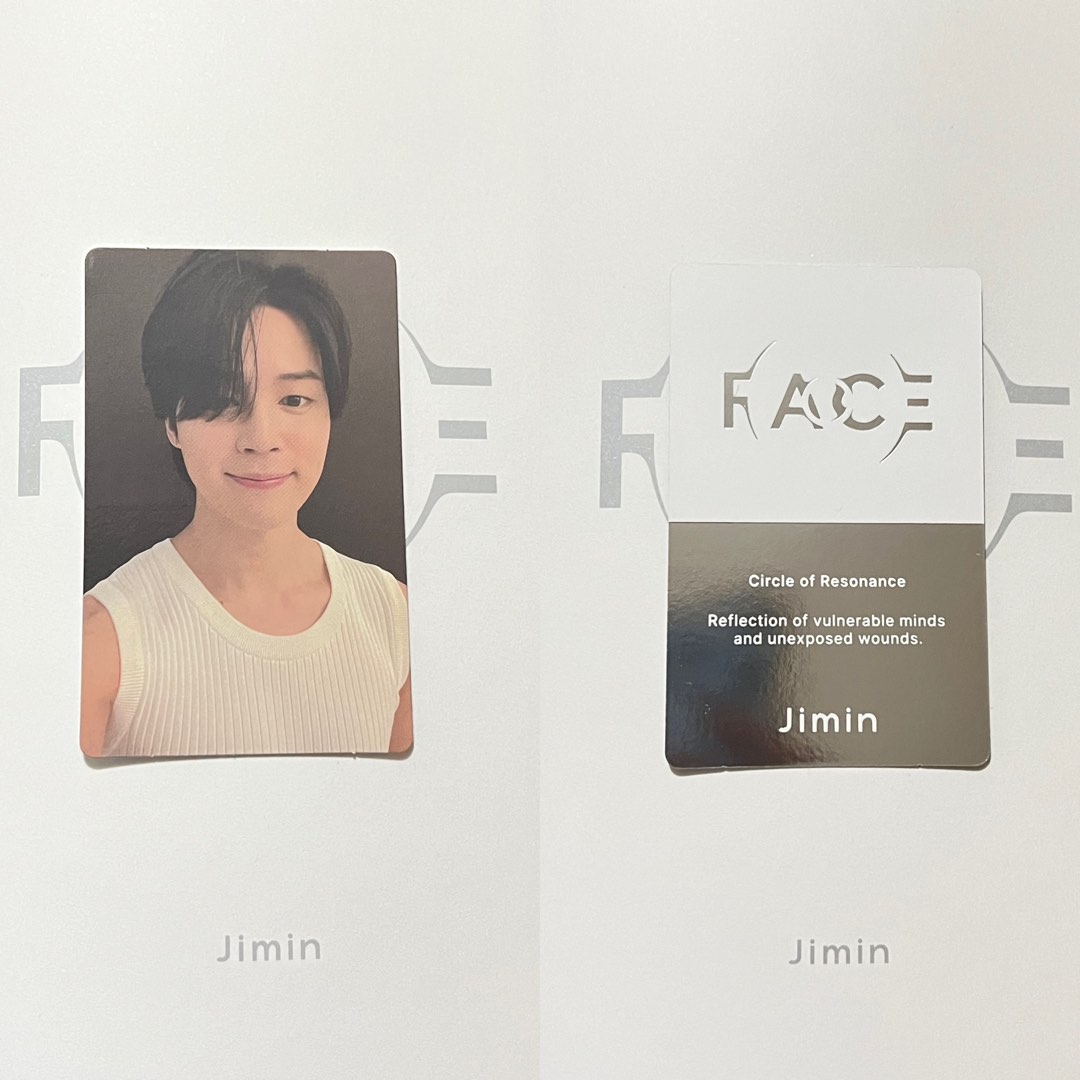 Jimin Face Album Photocard, Hobbies & Toys, Memorabilia & Collectibles ...