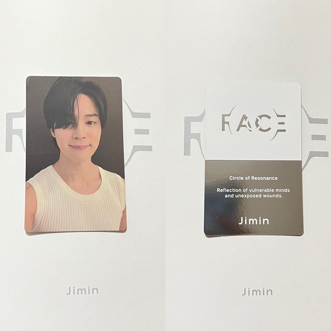 Jimin Face Album Photocard, Hobbies & Toys, Memorabilia & Collectibles ...