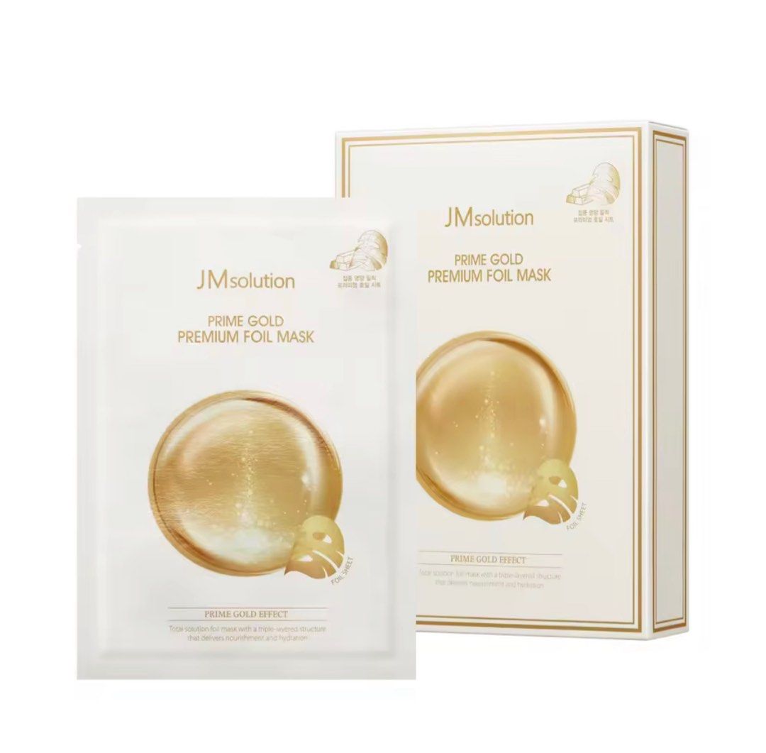 JM Solution Prime Gold Premium Foil Mask, Beauty & Personal Care, Face ...