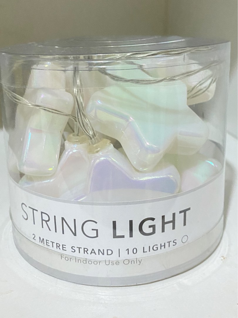 Kaison String Fairy Light (2 Metre Strand), Furniture & Home Living ...