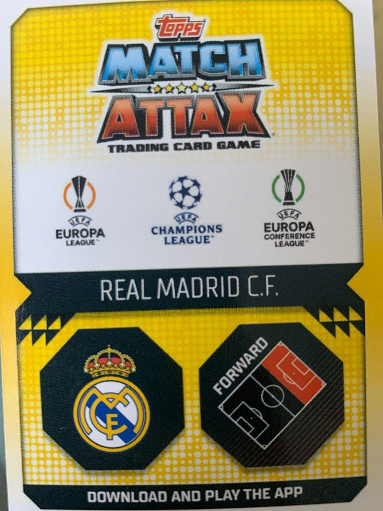 Karim Benzema 101 card Super rare Match Attax, Hobbies & Toys, Toys ...