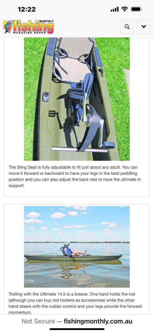 Kayak Native Ultimate Pro Angler 14.5, Sports Equipment, Sports & Games ...