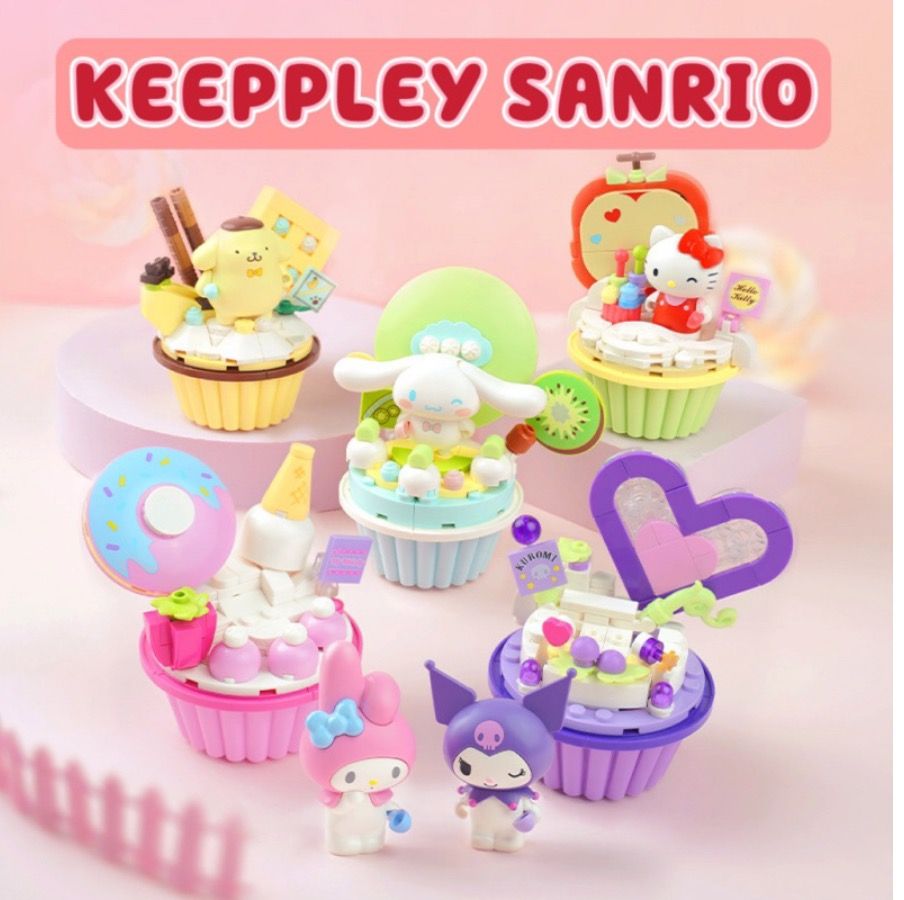 KEEPPLEY SANRIO CUPCAKE HELLO KITTY/MY MELODY/CINNAMOROLL/POMPOMPURIN ...