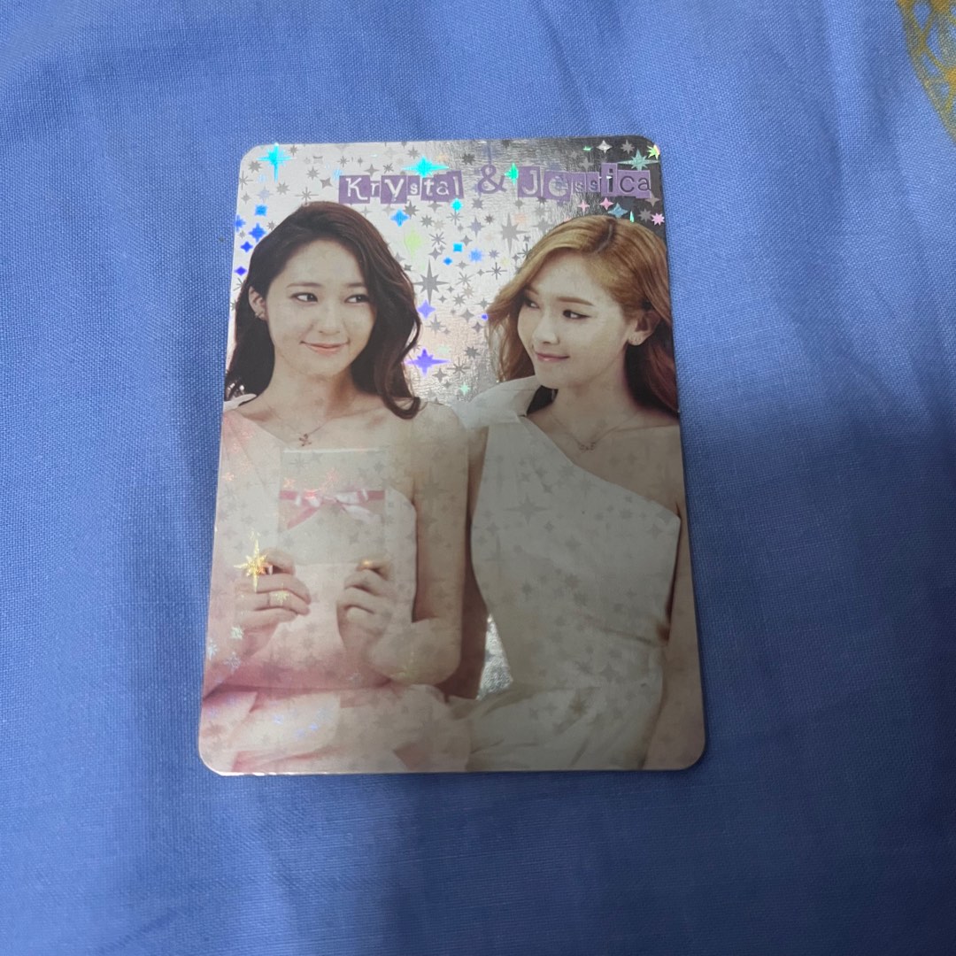 Krystal &Jessica 絕版yescard 閃卡 少女時代 snsd f(x) 鄭秀妍 鄭秀晶, 興趣及遊戲, 收藏品及紀念品, 韓流 - Carousell