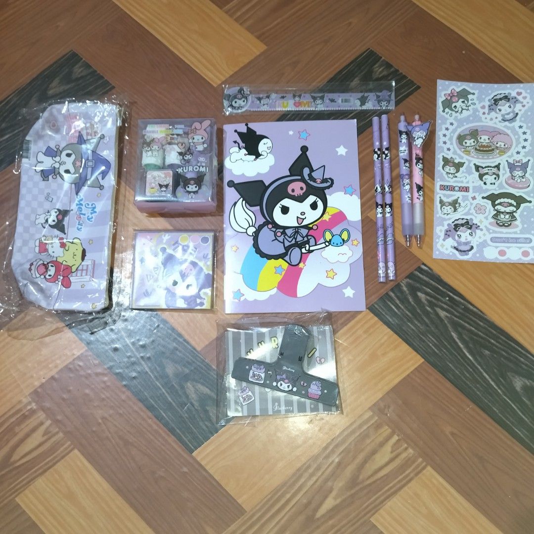 Kuromi Stationary/School Set, Hobbies & Toys, Stationary & Craft, Stationery & School Supplies ...