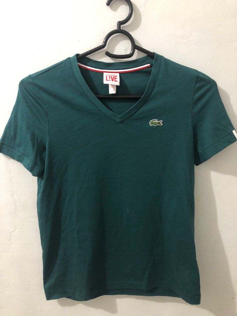 Lacoste Live Shirt V Neck Women s Fashion Tops Shirts on Carousell