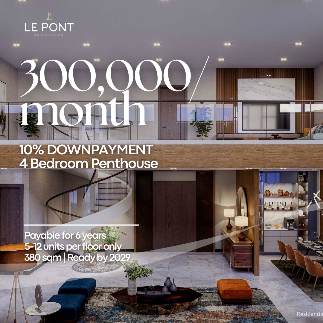 Le Pont Residences 4 Bedroom Penthouse No Downpayment on Carousell