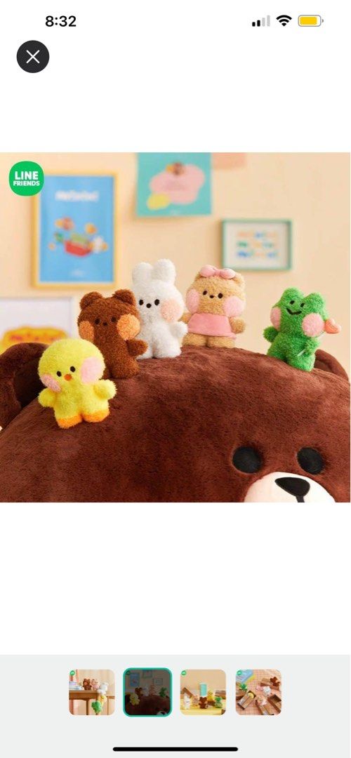 LINE Choco Chonini Cony Conini Minini rabbit baby plush in box, Hobbies ...