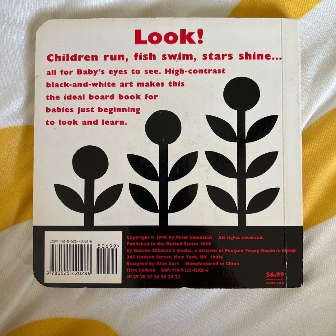Look Look! Baby Book : Black & White : Peter Linenthal, Hobbies & Toys ...