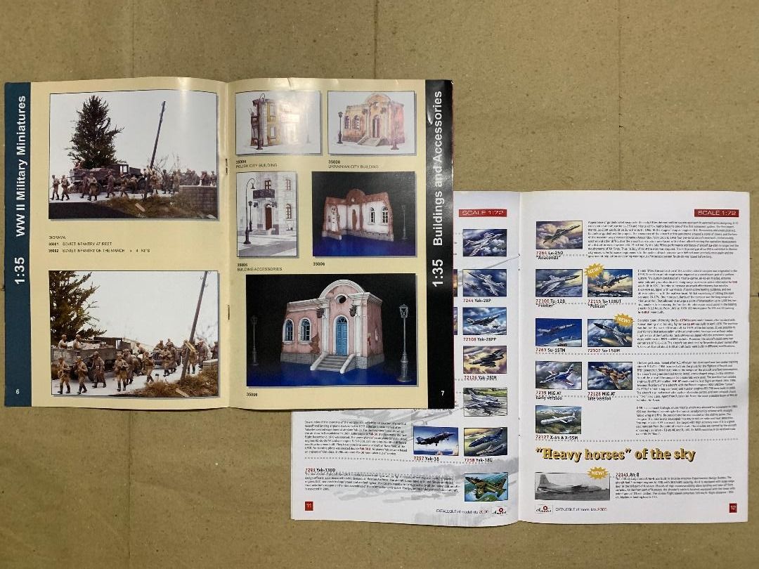 Lot of 5 different brands PLASTIC MODEL KIT Catalogs Circa 2005 & 2006 ...