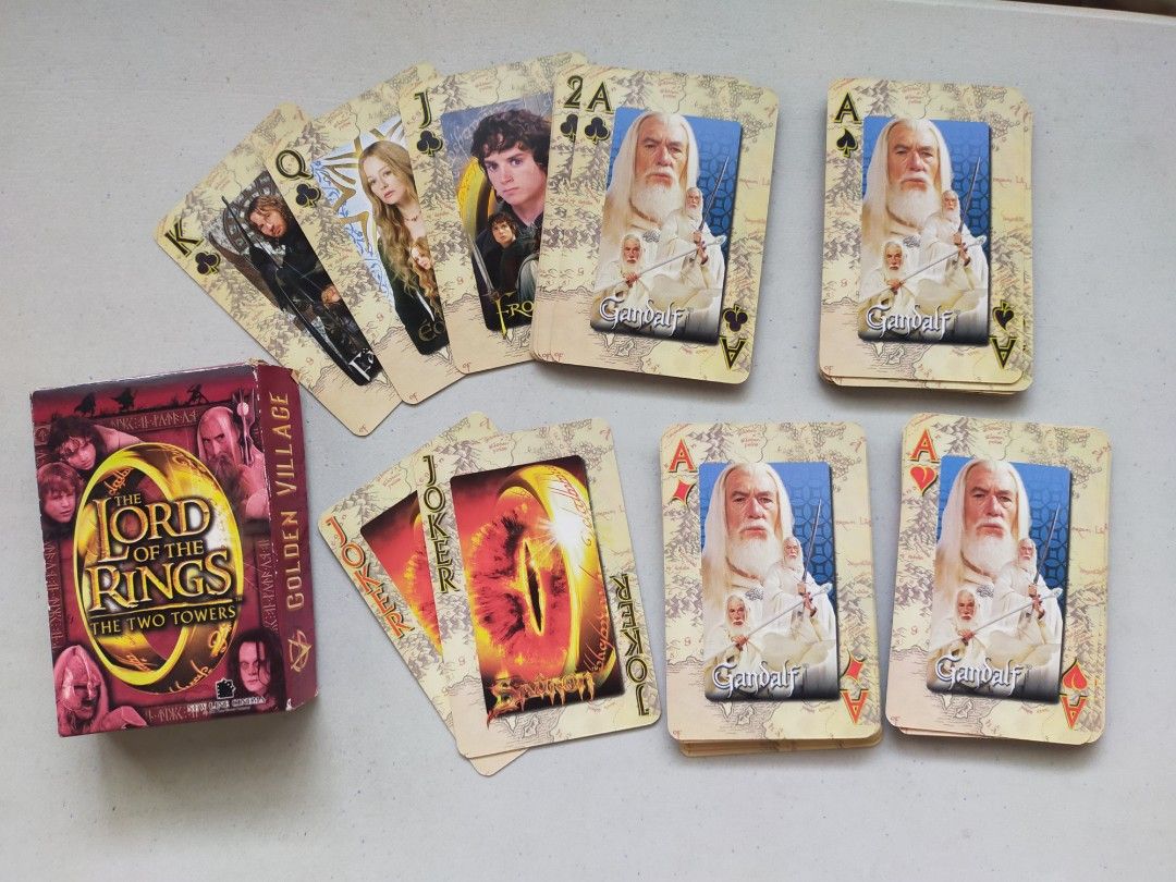 LOTR Playing Cards, Hobbies & Toys, Memorabilia & Collectibles, Fan ...