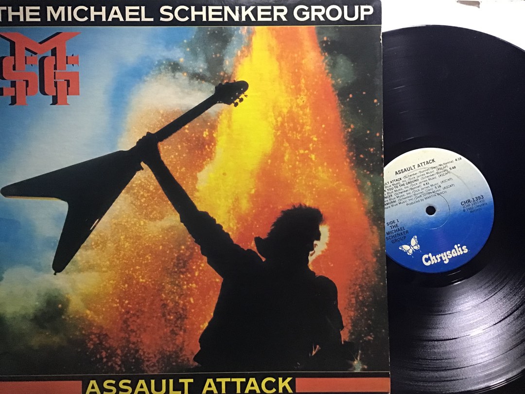 LP MSG Michael Shenker Group - Assault Attack OOP VINYL RECORD Anubis ...