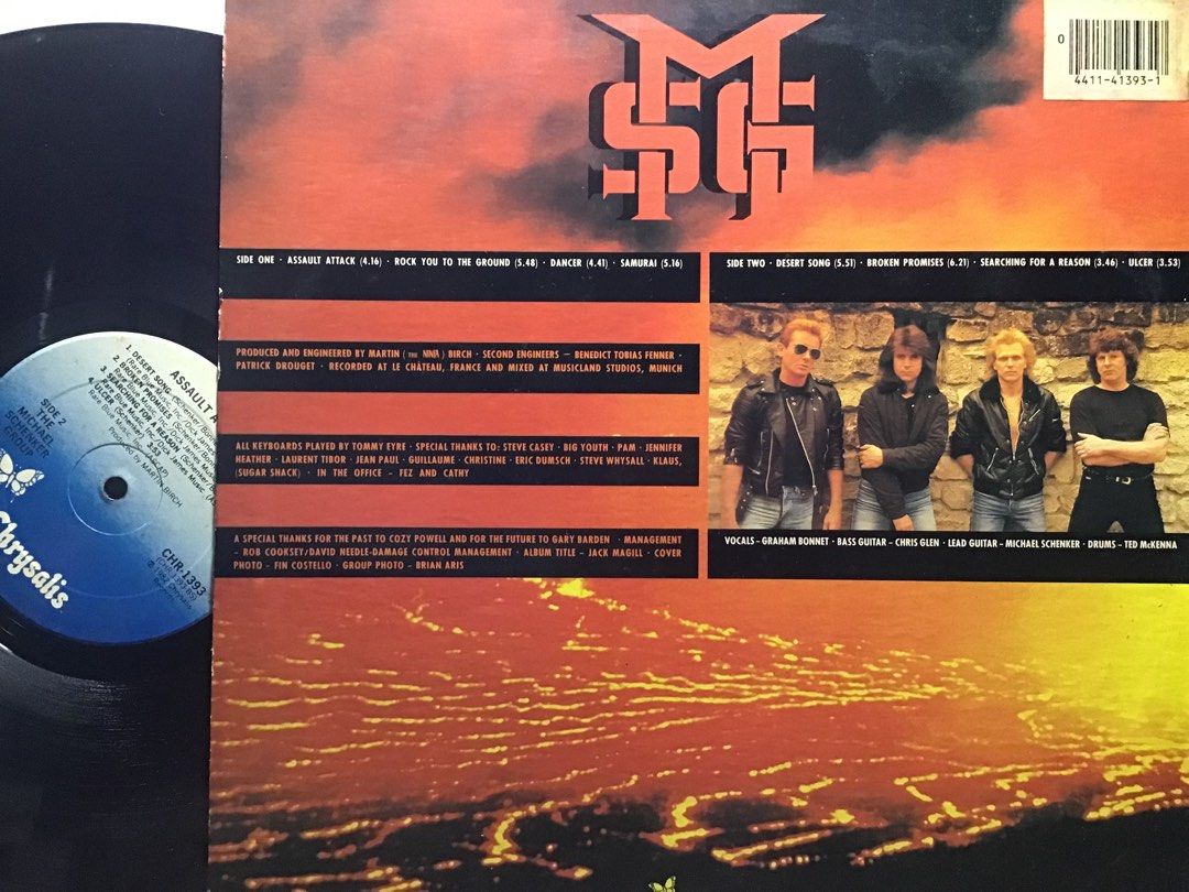 LP MSG Michael Shenker Group - Assault Attack OOP VINYL RECORD Anubis ...