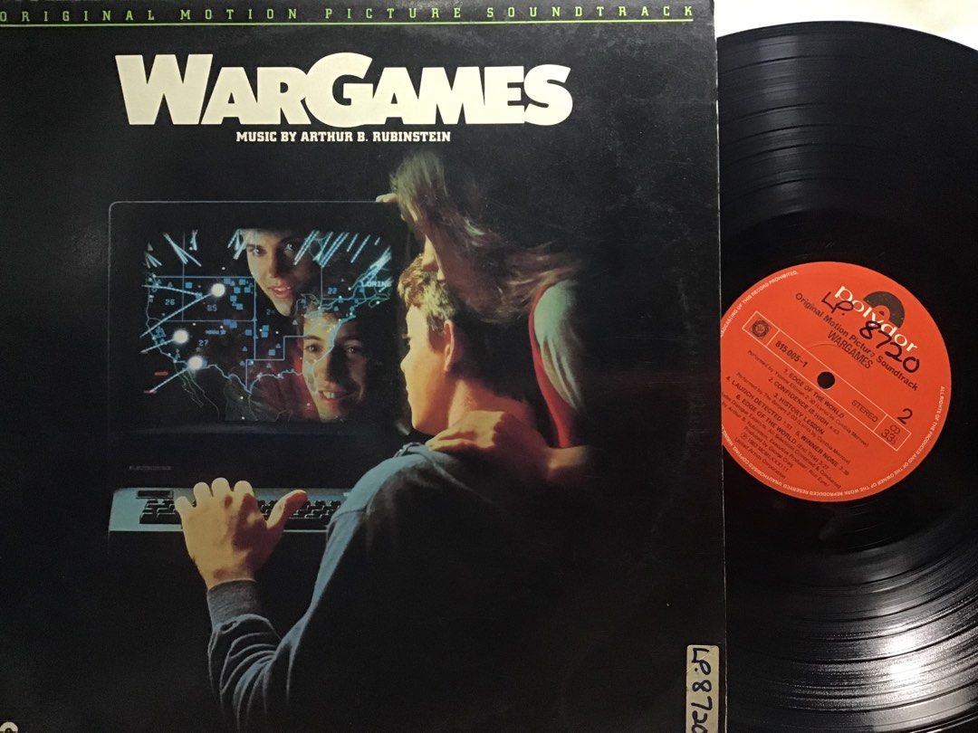 LP War Games OST OOP VINYL RECORD Anubis Piring Hitam 80s Soundtrack ...