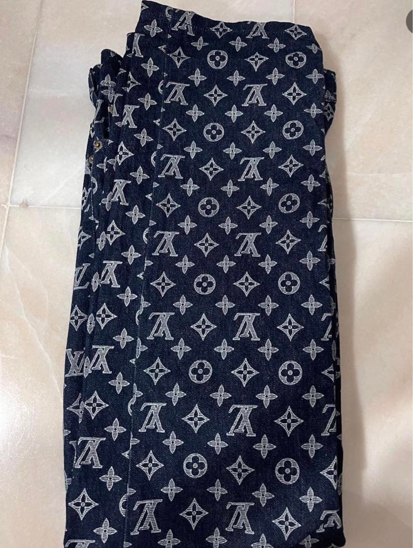 LV monogram jeans, Men's Fashion, Bottoms, Jeans on Carousell
