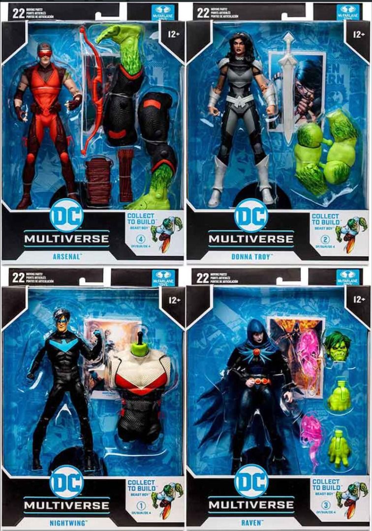 McFarlane DC Multiverse Teen Titans 7 Inch Action Figure BAF Beast Boy ...