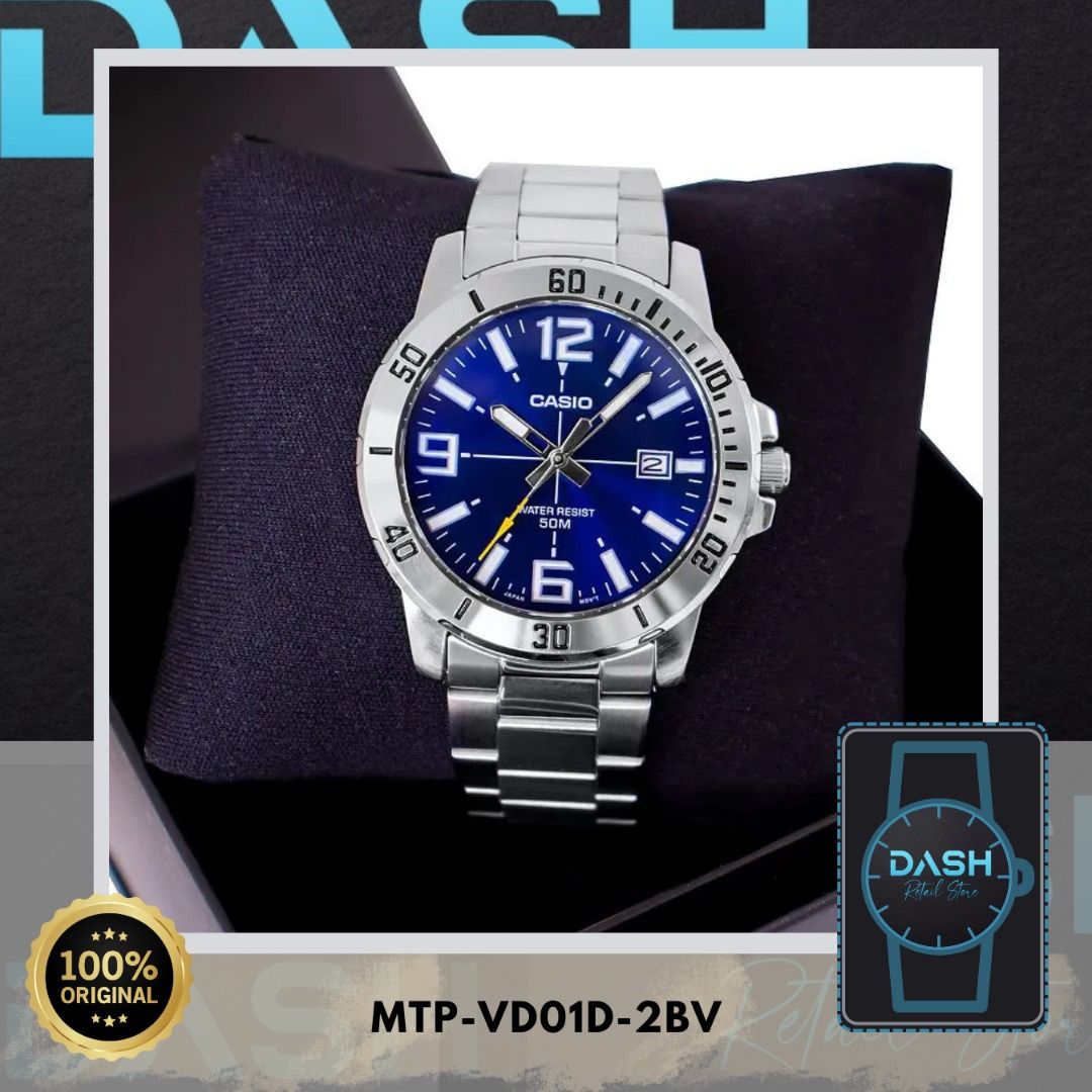 Men's Casio MTP-VD01D-2B / MTPVD01D-2B - MTP-VD01D-2BVUDF on Carousell