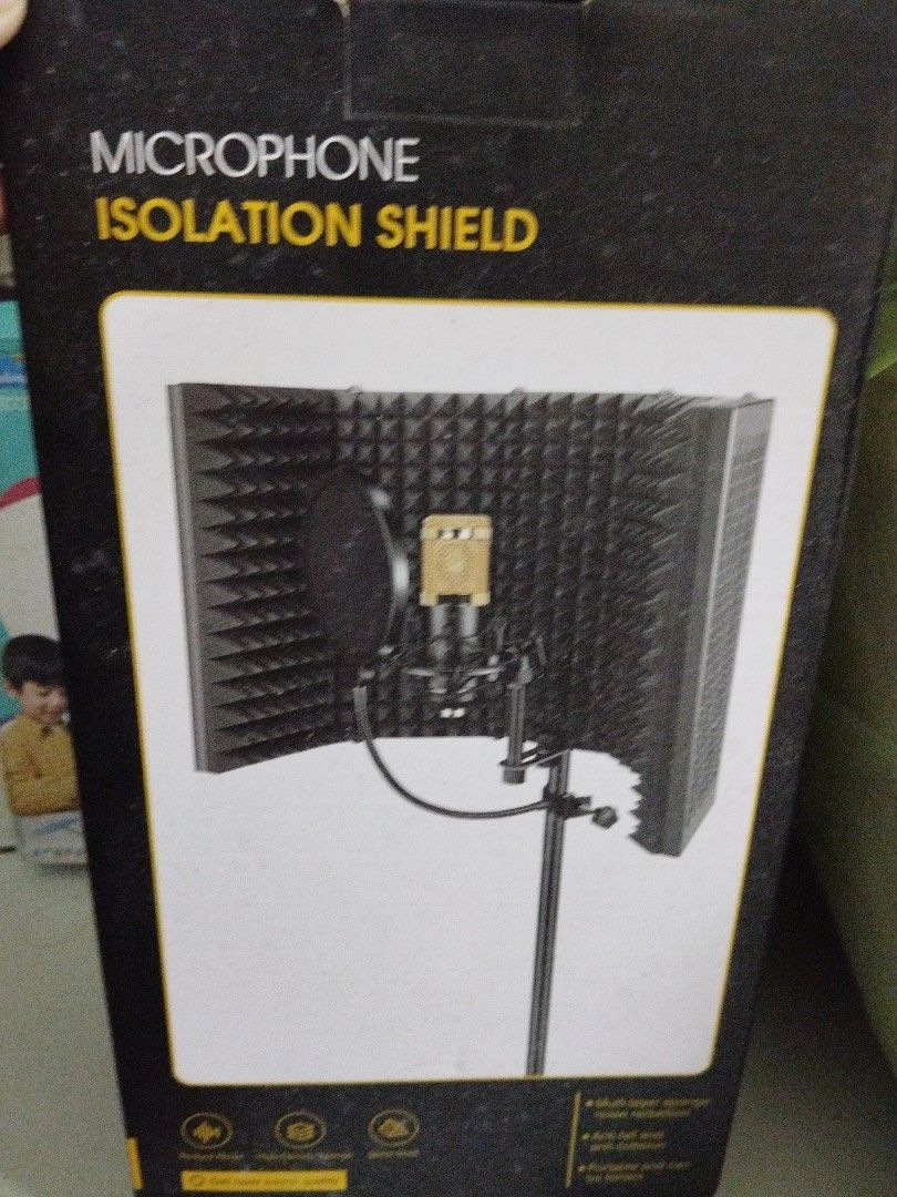 Microphone Isolation Shield, Audio, Other Audio Equipment on Carousell