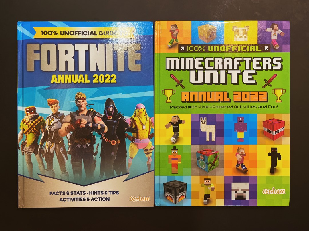 Minecraft + Fortnite Annual 2022 Activity Book, Hobbies & Toys, Books ...