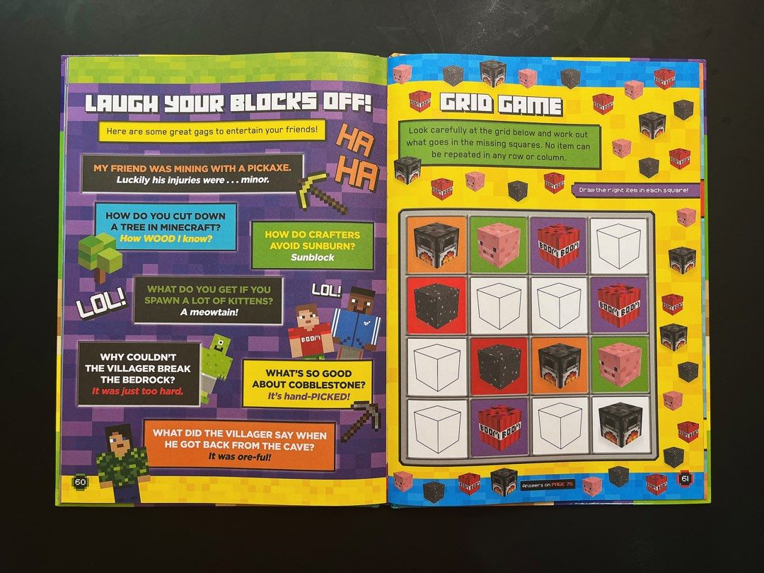 Minecraft + Fortnite Annual 2022 Activity Book, Hobbies & Toys, Books ...
