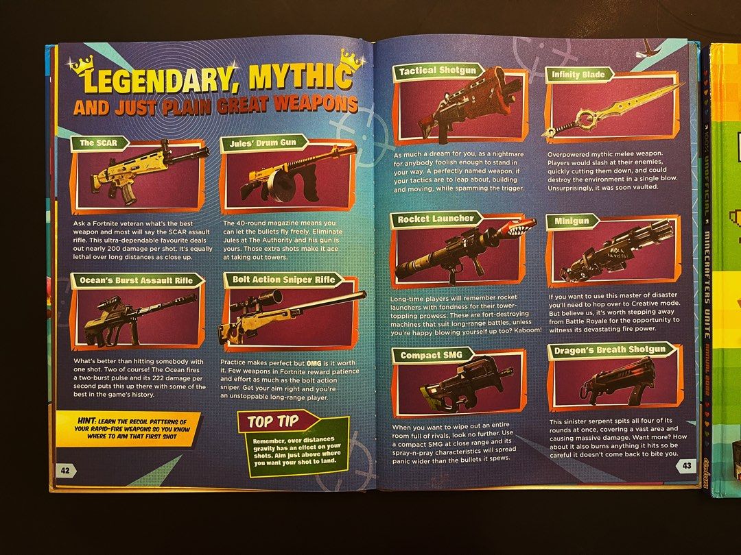 Minecraft + Fortnite Annual 2022 Activity Book, Hobbies & Toys, Books ...