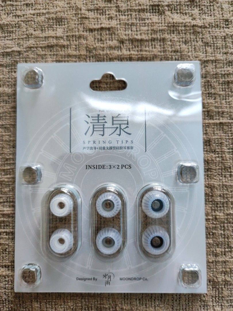 Moondrop Spring Tips S-M-L Pack, Audio, Earphones on Carousell