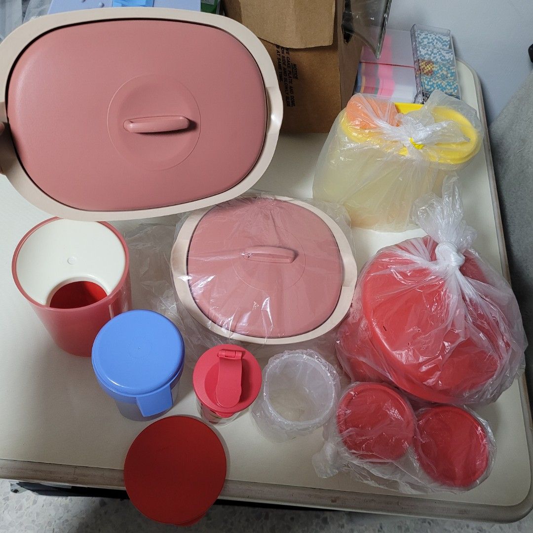 MOVING OUT CLEARANCE NEW ASSORTED TUPPERWARE SALAD BOWL STORAGE STEAMER ...